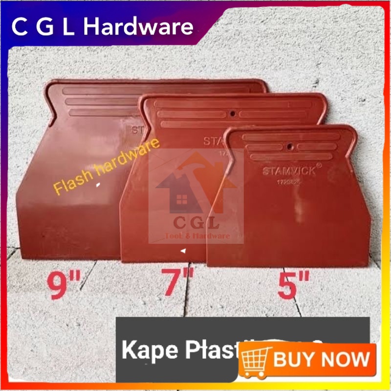 Jual PAKET SET Kape plastik pvc dempul stamvick set 3pcs ( 5", 7", 9 ...