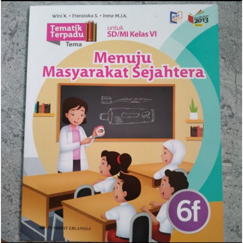 Jual OBRAL Buku Tematik Terpadu 6A 6B 6C 6D 6E 6F 6G 6H 6I Kelas 6 K13N Revisi Erlangga | Shopee ...