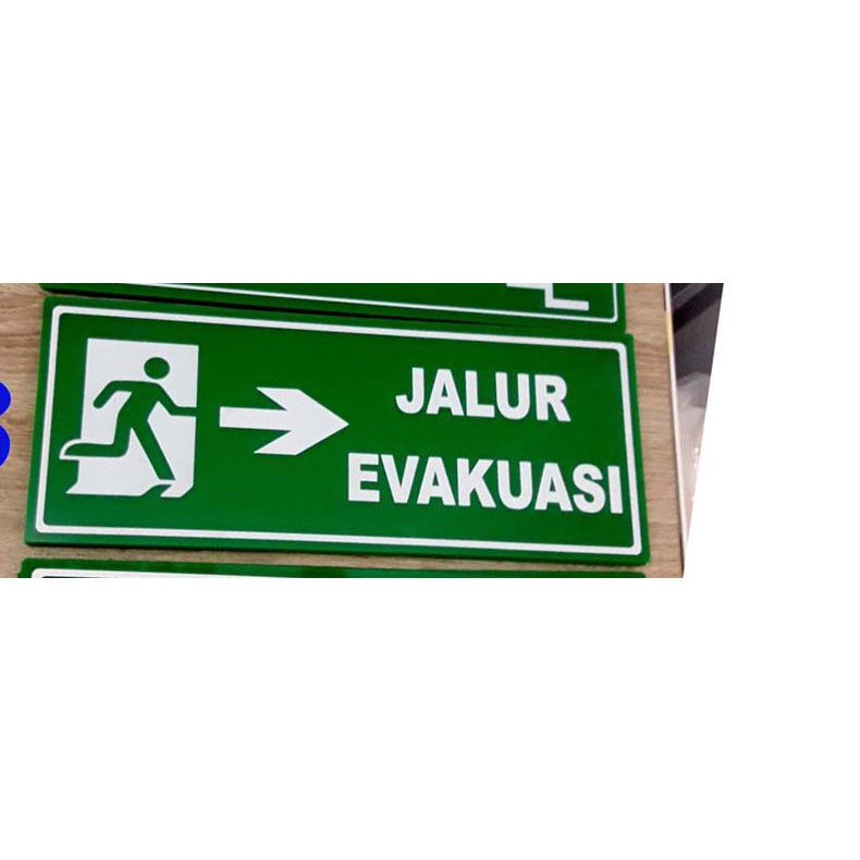 Jual Sign Label Acrylic sign Board Papan Rambu Titik kumpul,, Jalur ...