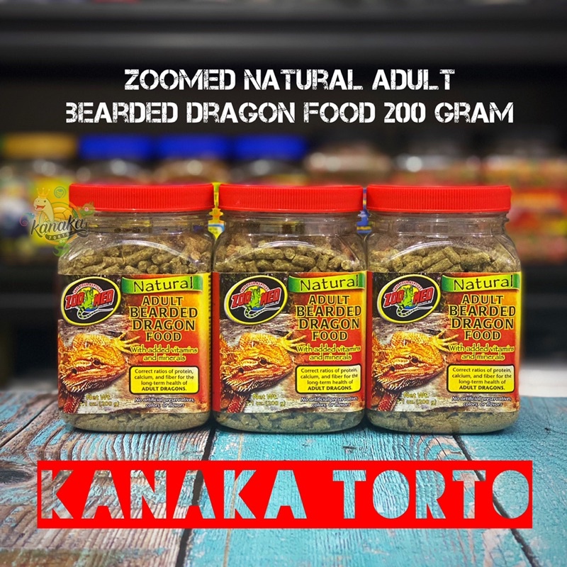 Jual Zoomed Natural Adult Bearded Dragon Food 200 Gr Makanan Pelet ...
