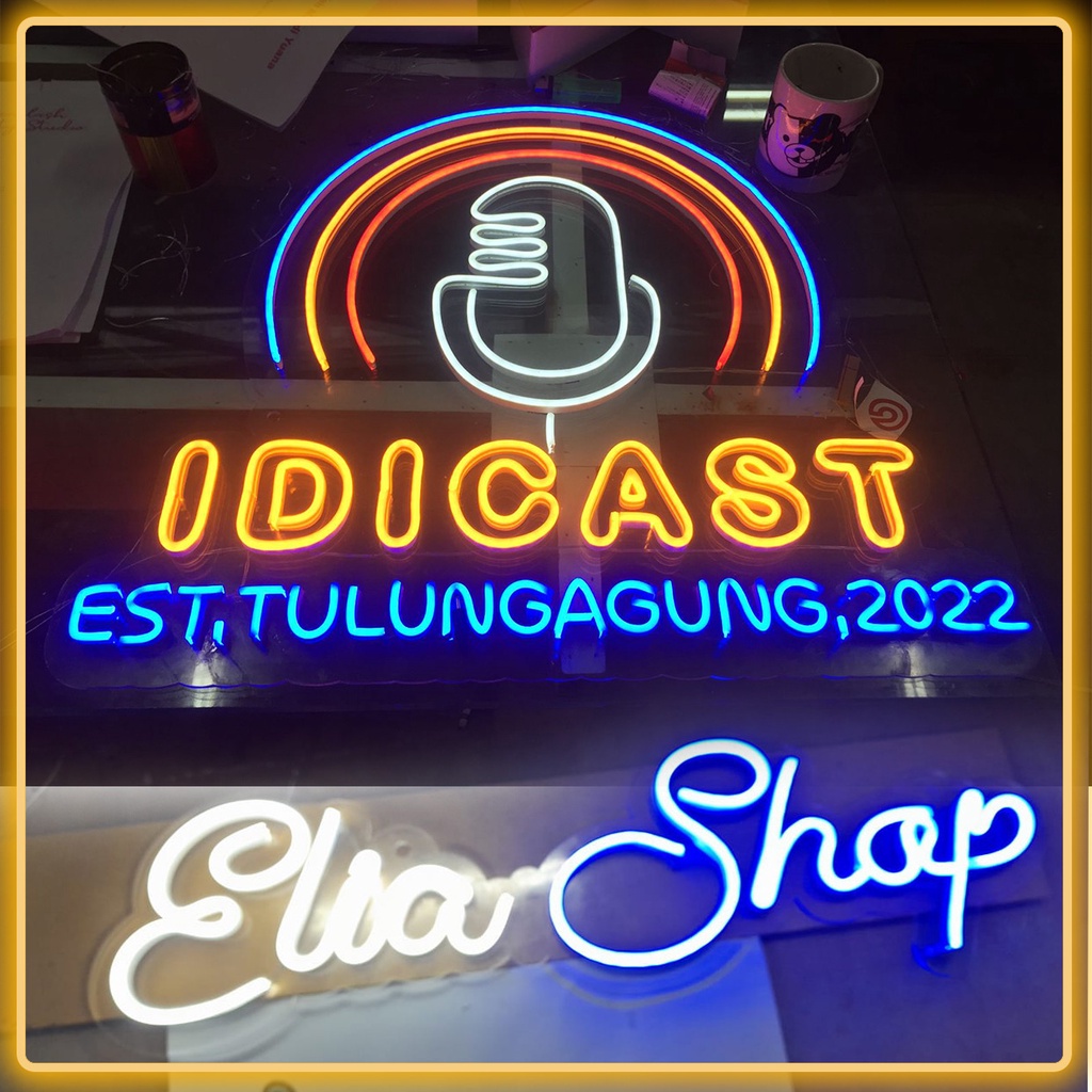 Jual Tulisan Latin Neon Flex Customize Sign | Shopee Indonesia