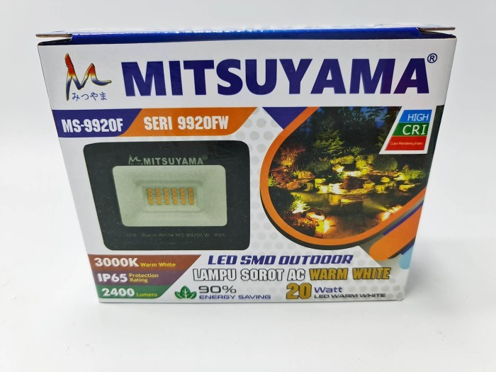 Jual Lampu Sorot 20w KUNING 220V AC LED Floodled IP65 Mitsuyama MS-9920FW | Shopee Indonesia