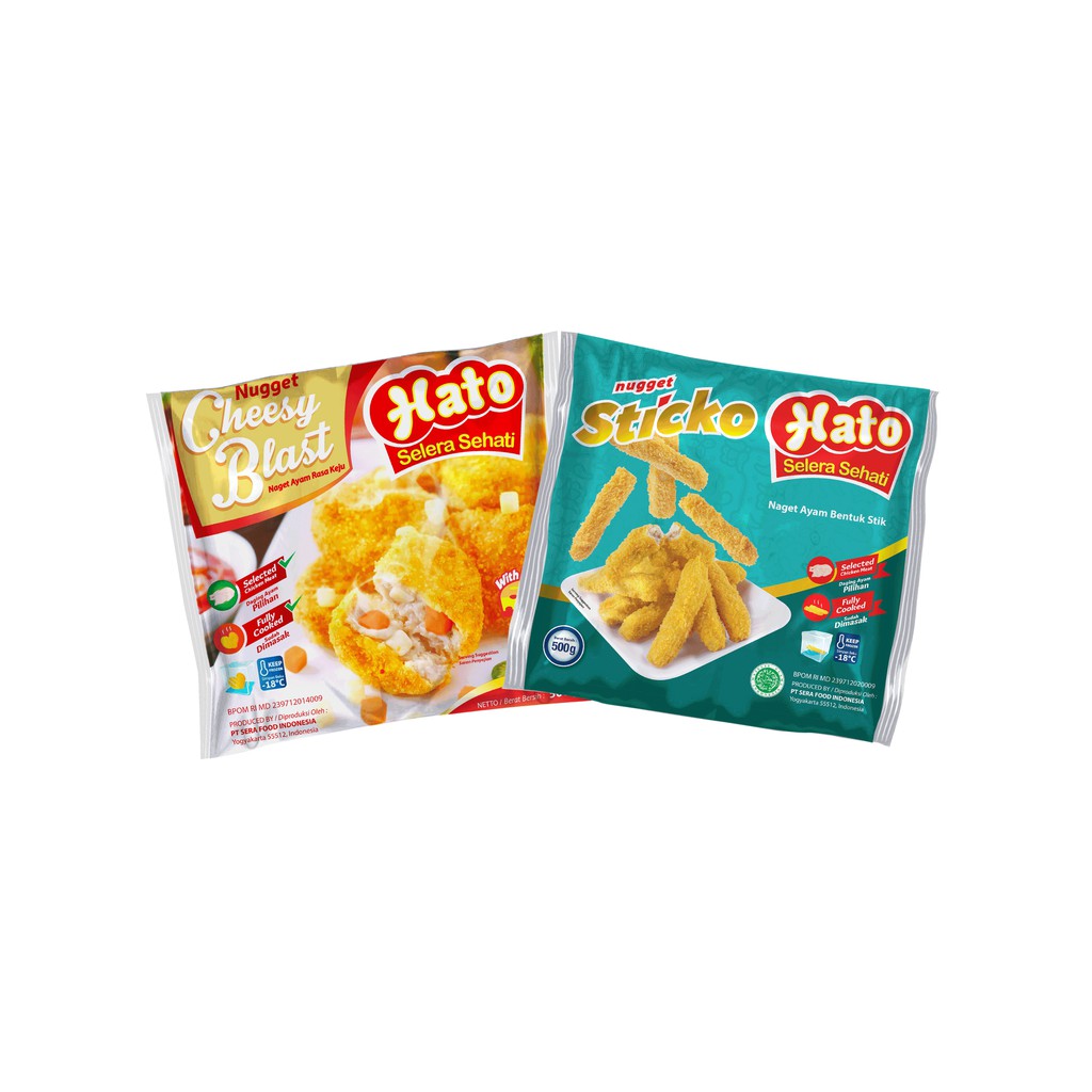 Jual Hato Paket Bundling - Nugget Cheesy Blast & Nugget Sticko | Shopee Indonesia