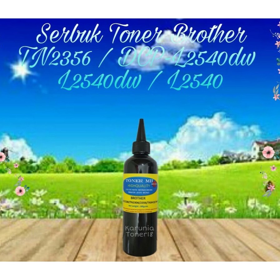 Jual Serbuk Toner Compatible For Refill Brother TN2356 TN-2356 2356 ...
