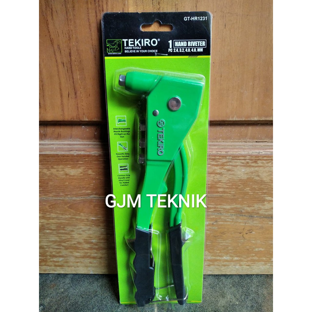 Jual Tang rivet hijau ukuran 2,4 - 4,8 mm - tang rivet tekiro - murah ...