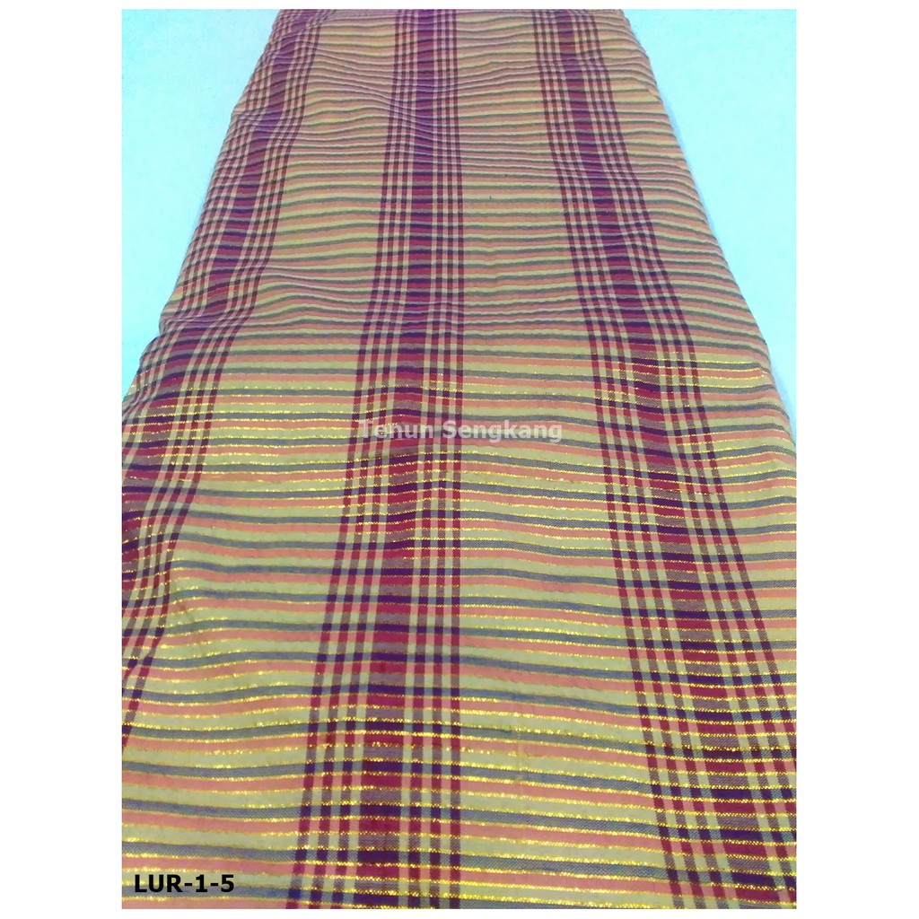 Jual Kain Tenun Lurik Berbenang Emas Bugis Makassar Krem - Tenun ...