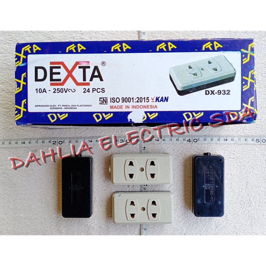 Jual STOP KONTAK GEPENG 2 LUBANG DEXTA DX-932 | Shopee Indonesia
