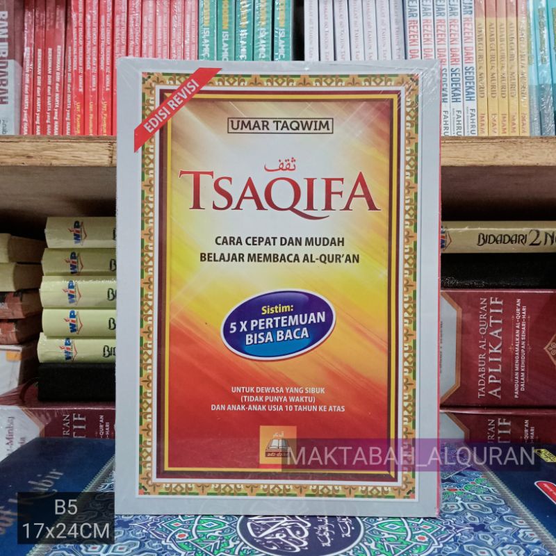 Jual BUKU TSAQIFA CARA CEPAT DAN MUDAH BELAJAR MEMBACA AL-QURAN 5 x ...