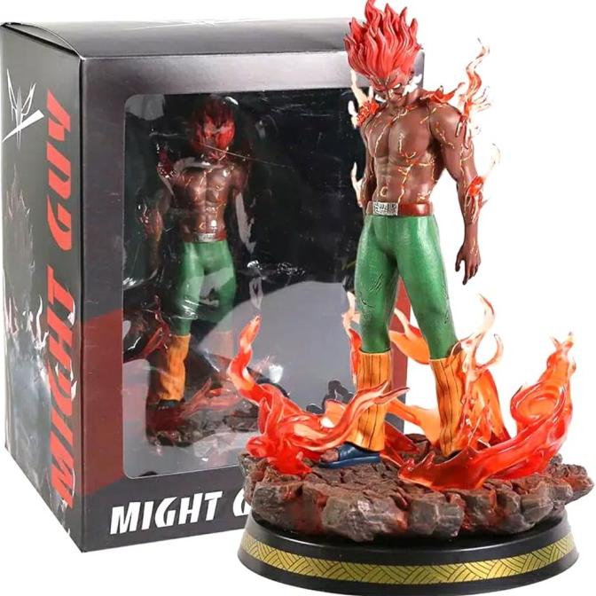 Jual Naruto Action Figure Statue Resin Might Guy Maito Guy Hachimon ...