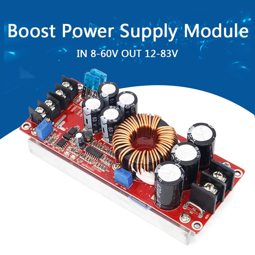 Jual Step Up 1200W 20A DC Boost Converter Power Supply Module Charger ...