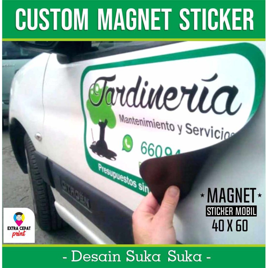 Jual Magnet Stiker Mobil 40 cm x 60 cm Tebal 0.5 mm Custom size ...