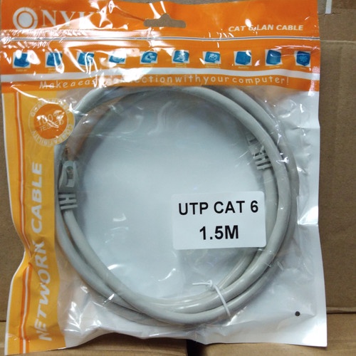 Jual KABEL LAN UTP CAT6 MERK NYK 1,5/3/5/10/15 METER | Shopee Indonesia