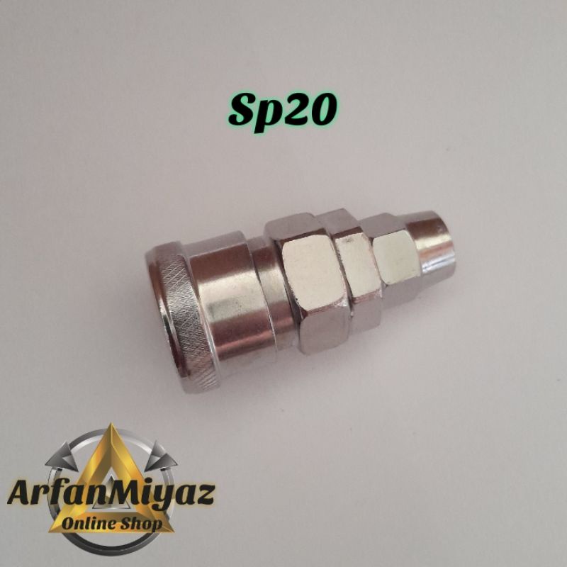 Jual Quick Coupler Male Dan Female 1/4 Sambungan Selang Angin Kompresor ...