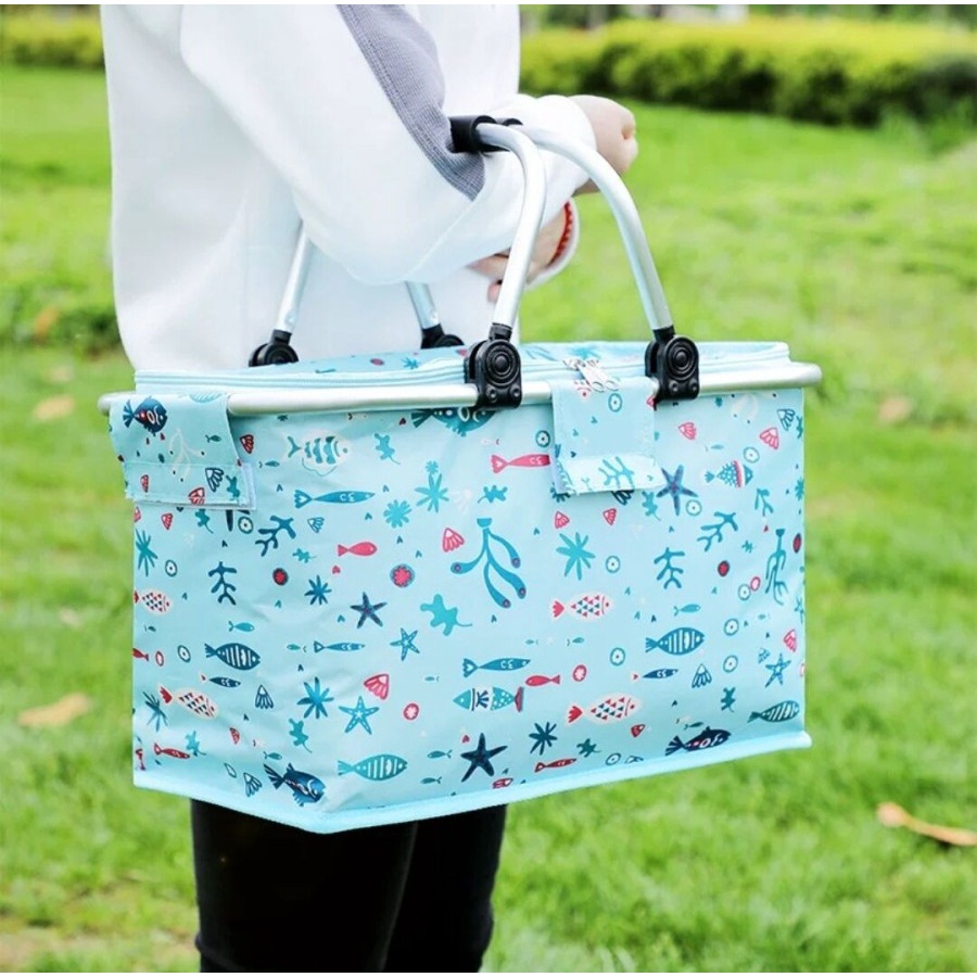 Jual Tas piknik Keranjang Piknik Tas Makanan cooler bag 22liter Tas ...