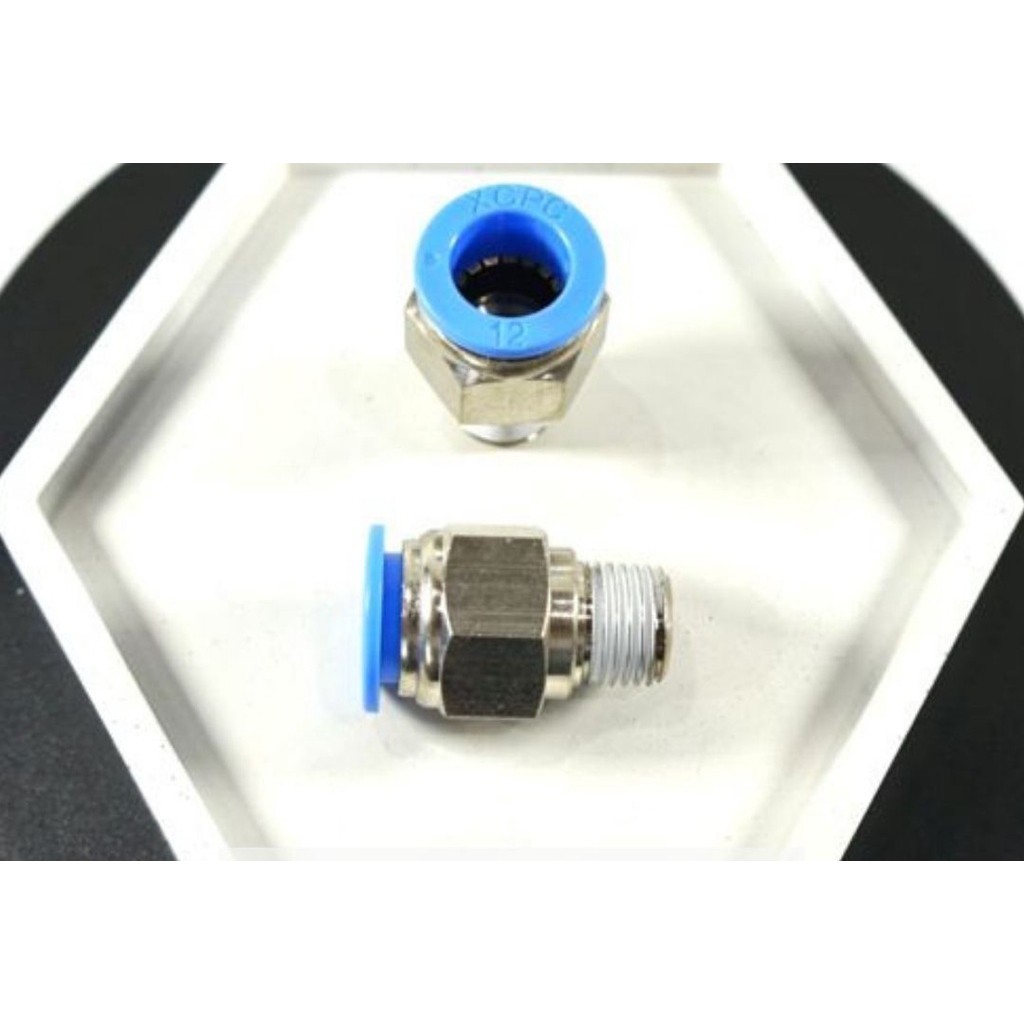 Jual Fitting Pneumatic Lurus Male - BPC12-02 (12mm,D1/4”) - Nepel ...