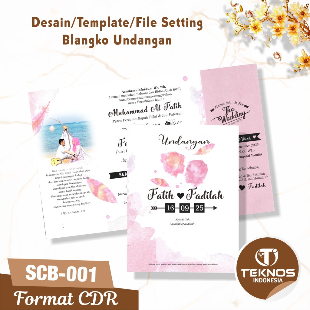 Jual TEMPLATE DESAIN BLANKO UNDANGAN SCB 001 | Shopee Indonesia