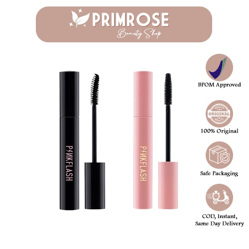 Jual PINKFLASH Oilproof Curl Mascara: Day, Night, Lengthening - Pink ...
