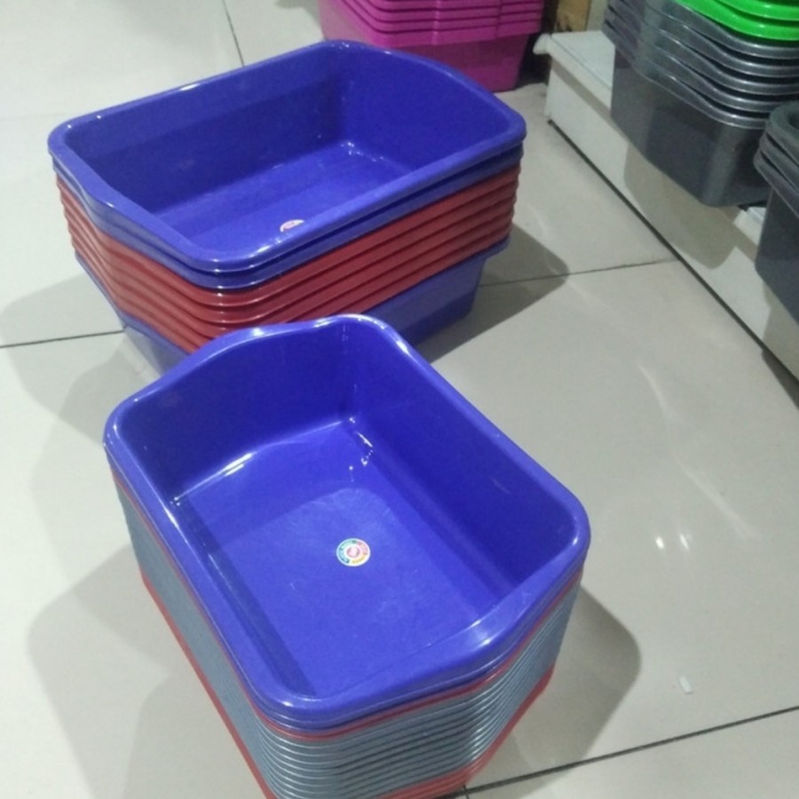 Jual Baskom Plastik / Baskom Kotak Warna/ Bak Segi Warna Komet Star 302 ...