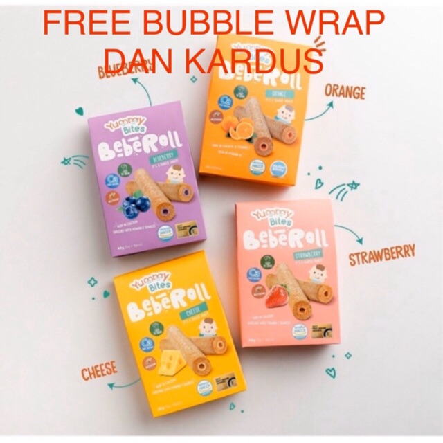 Jual BEBEROLL BEBE ROLL YUMMY BITES 40G EXP 2026 | Shopee Indonesia