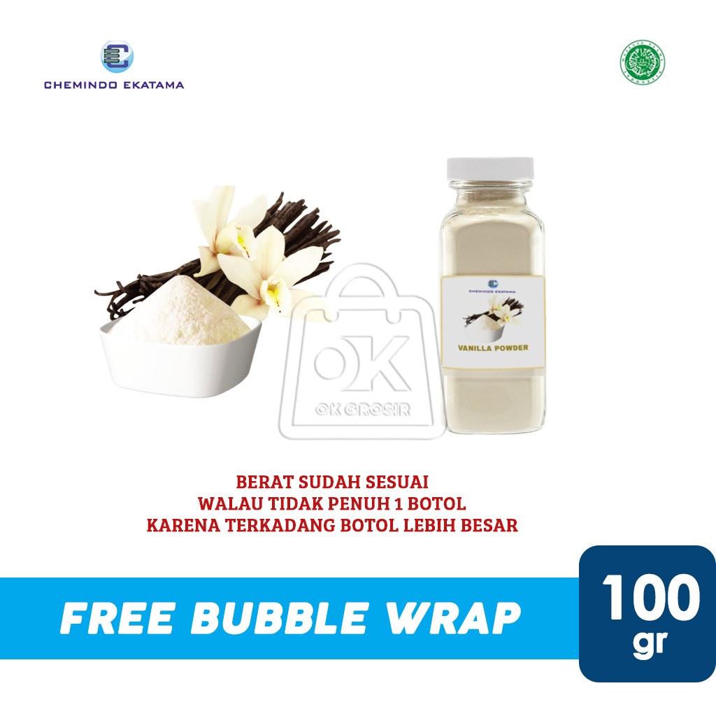 Jual Vanilla Powder / Bubuk Vanili (Botol 100gr) | Shopee Indonesia