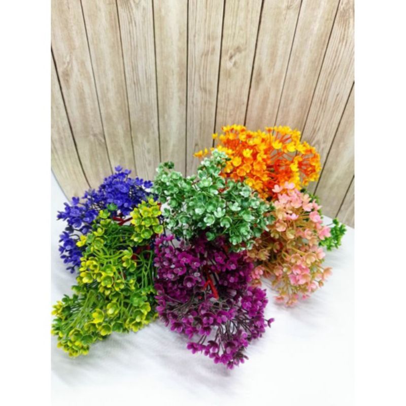 Jual Daun Rumput Artificial Bahan Bunga Plastik Daun Plastik Edelweis ...