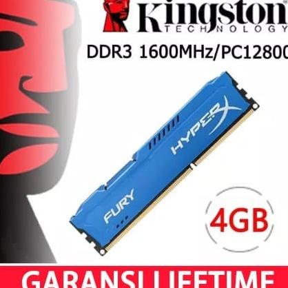 Jual Ram Kingston Hyper X Fury Gaming Ddr3 4Gb Pc 12800 1600Mhz Longdimm | Shopee Indonesia