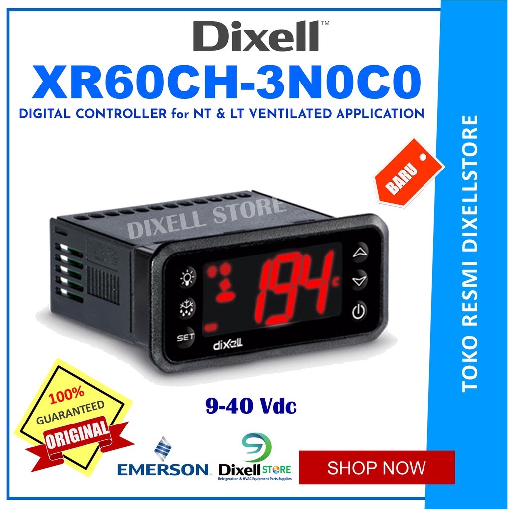 Jual DIXELL XR60CH-3N0C0 9-40Vdc Digital Temperature Freezer Truck ...