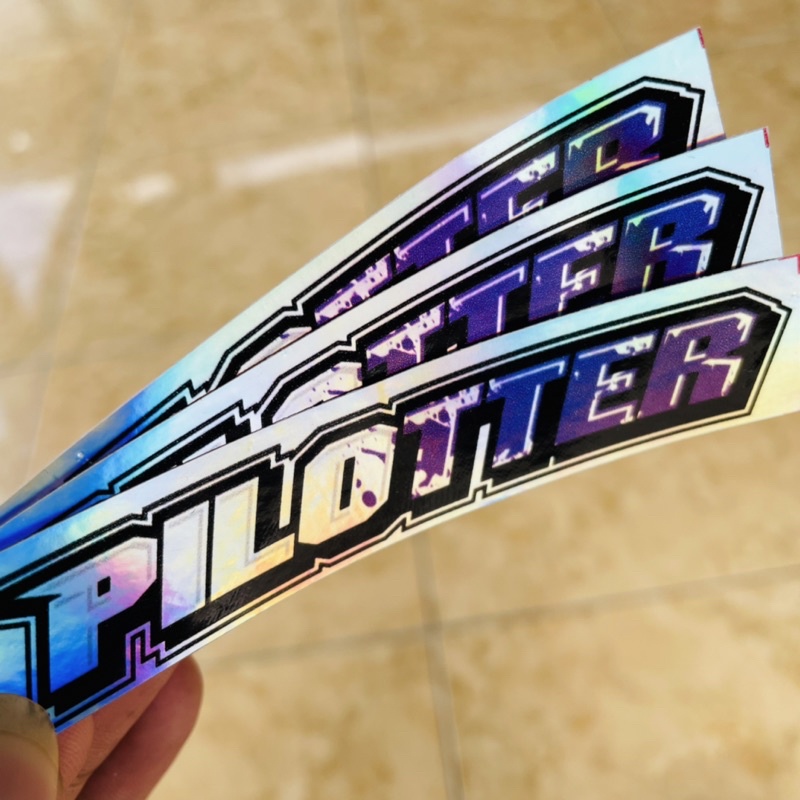 Jual Stiker Viral Pilotter racing hologram anti air bijian Stiker Joki ...