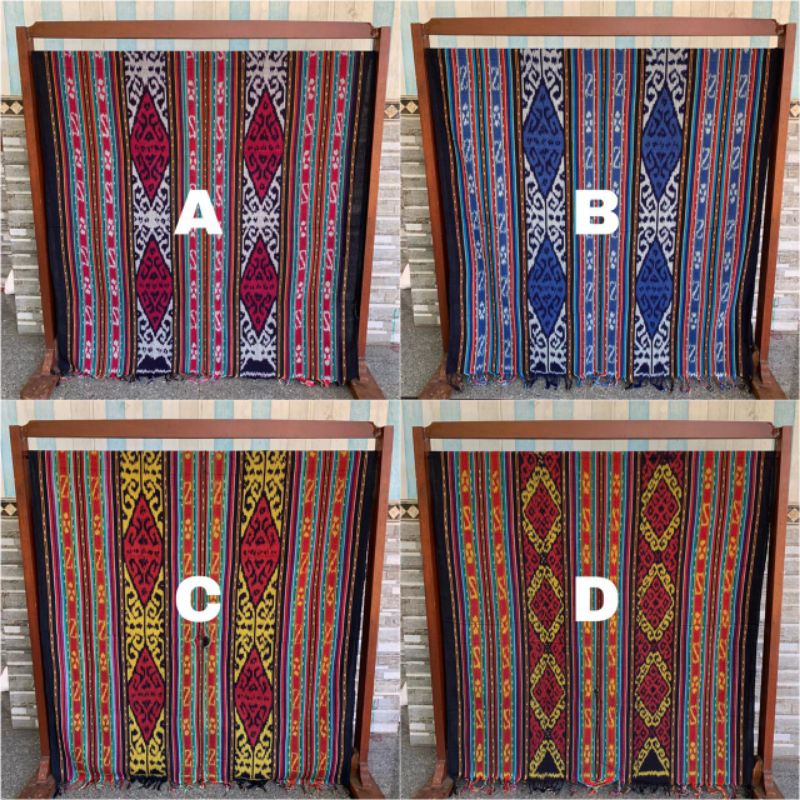 Jual kain tenun etnik blanket nusantara motif kalimantan dayak | Shopee ...