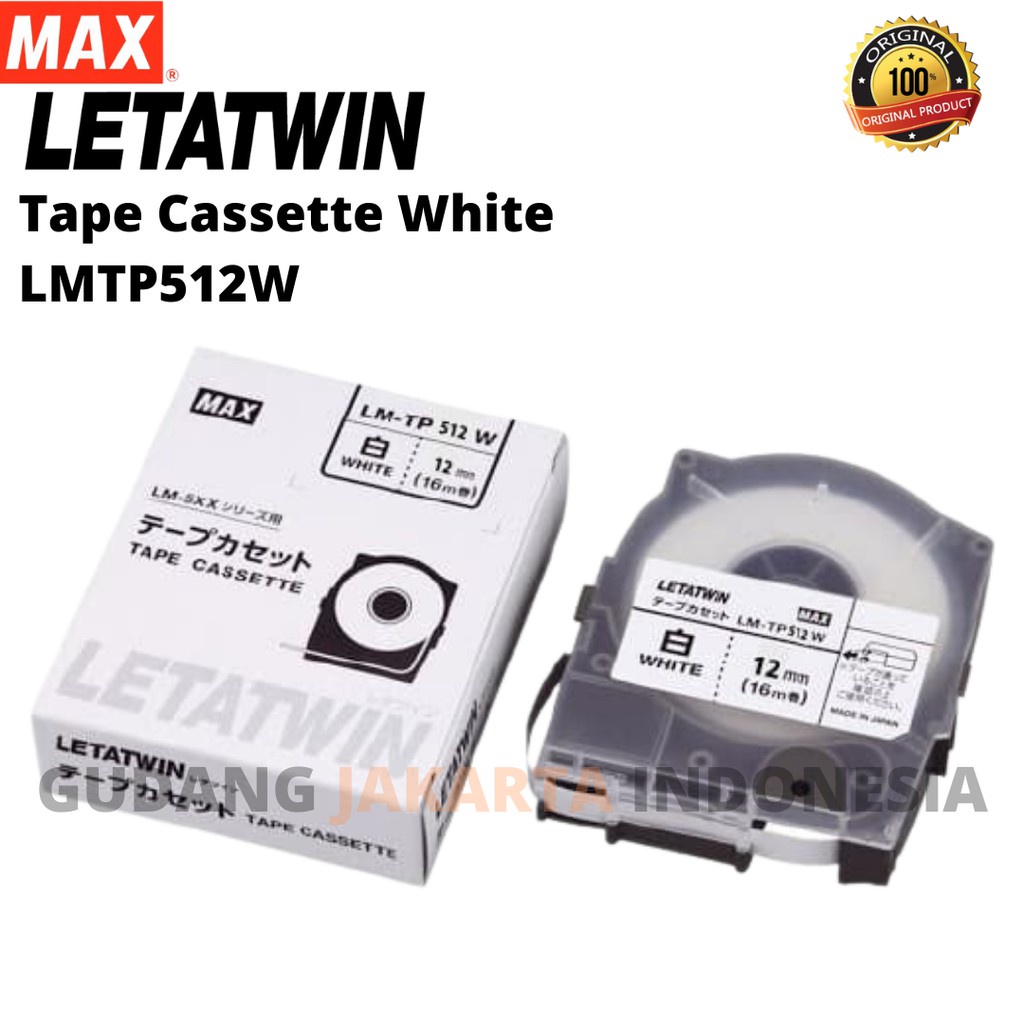 Jual Letatwin Max Tape Label LM-TP512W white | Shopee Indonesia