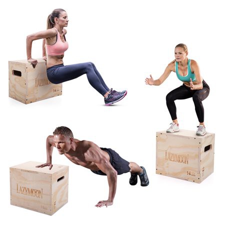 Jual Wooden Plyo Box Fitness / Wood Crossfit Jump box LARGE SIZE ...