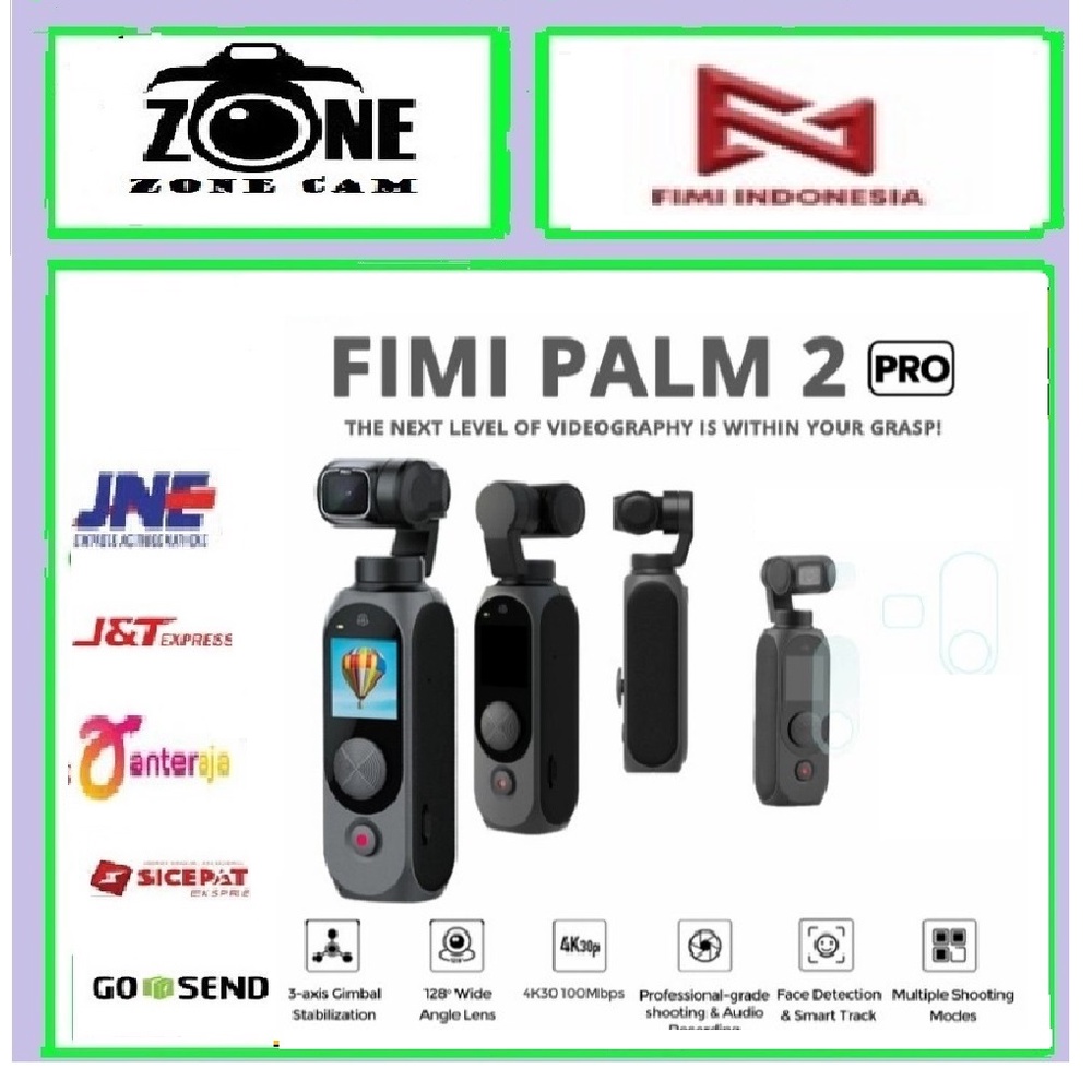 Jual FIMI Palm 2 Pro 3-axis 4K 1/2" CMOS SENSOR GIMBAL POCKET CAMERA ...