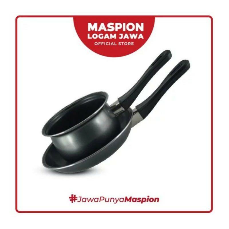 Jual WAJAN MASPION BELLY SET FRYPAN DAN MILKPAN 14+20 CM | Shopee Indonesia