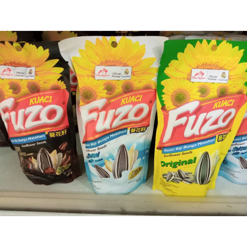 Jual Kuaci Fuzo 150 gram Dua Kelinci rasa Original, Susu, dan Kopi ...