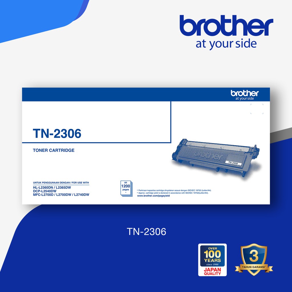 Jual Toner Brother Original TN2306 for HL-2360DN,HL-2365DW, dll ...