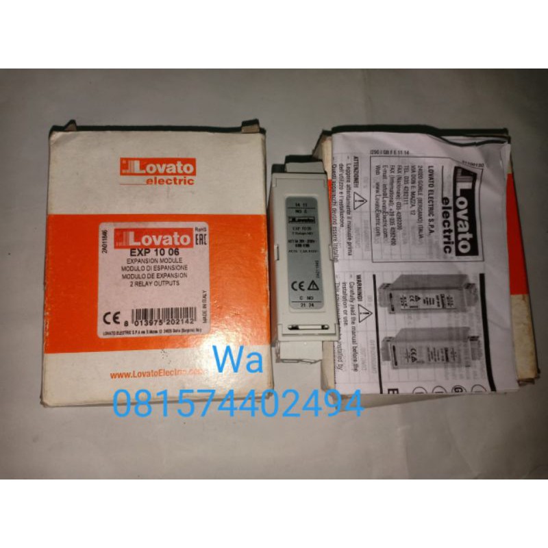 Jual EXPANSION MODULE EXP 10 06 LOVATO | Shopee Indonesia