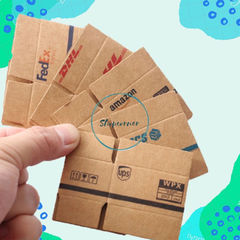 Jual Set Mainan Miniatur Kotak Karton Pengiriman / Mini Delivery ...