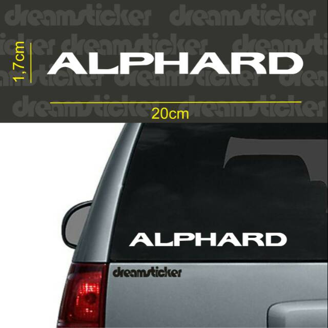 Jual Sticker Stiker Mobil Toyota Alphard | Shopee Indonesia
