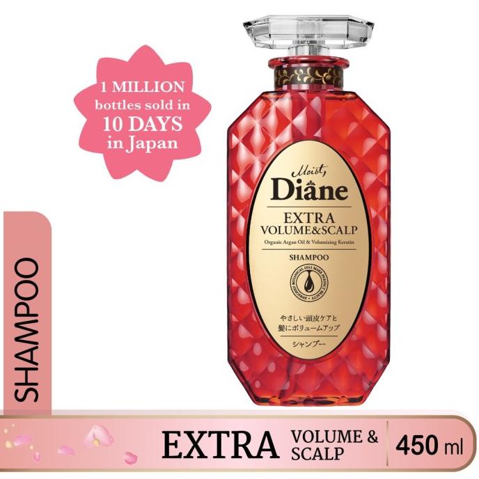 Jual MOIST DIANE EXTRA VOLUME N SCALP SHAMPOO 450ML ORIGINAL JAPAN | Shopee Indonesia