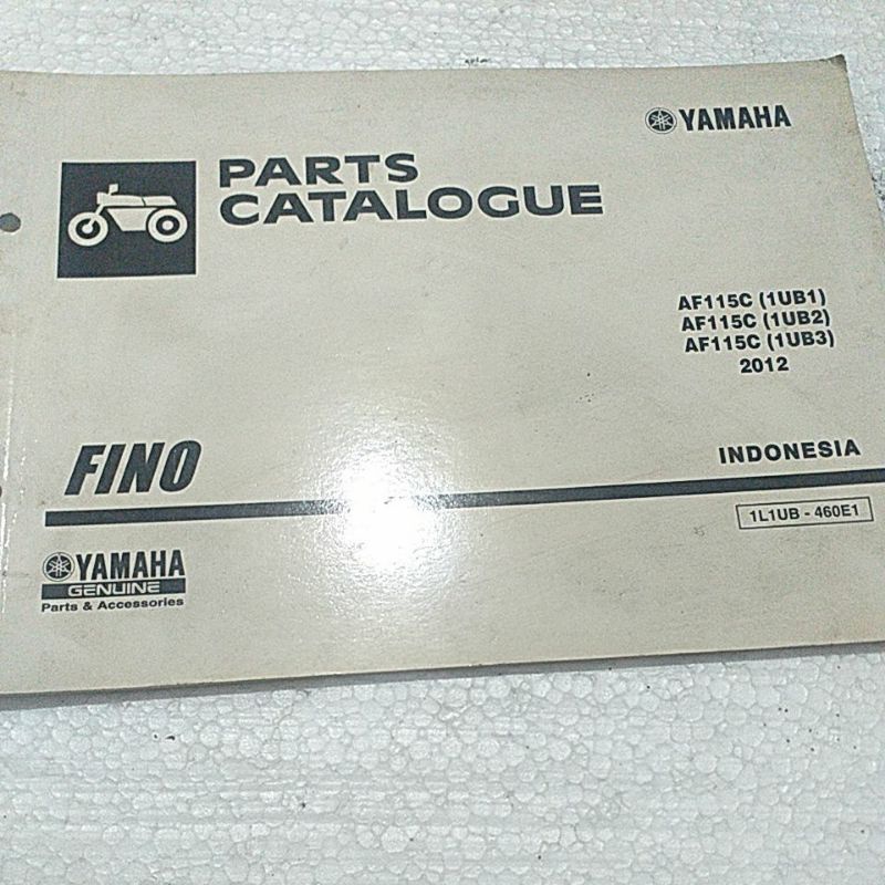Jual PART CATALOGUE YAMAHA FINO 2012 | Shopee Indonesia