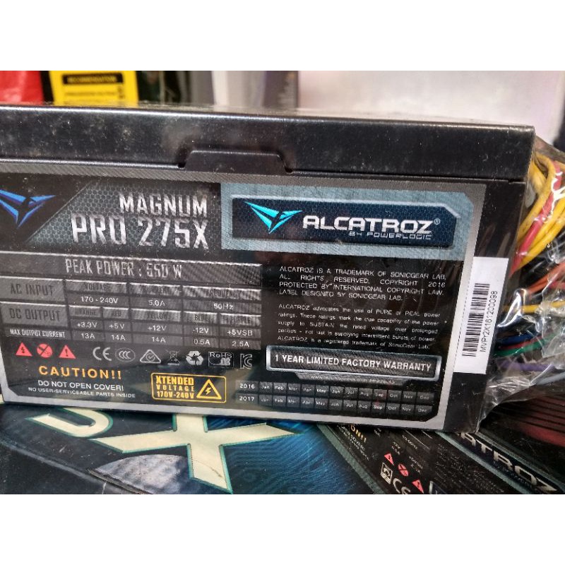 Jual PSU power supply pure Alcatroz magnum pro 275x murah | Shopee ...
