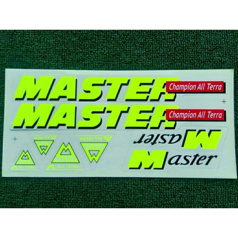 Jual Stiker Decal Sepeda Master 1set Murah | Shopee Indonesia
