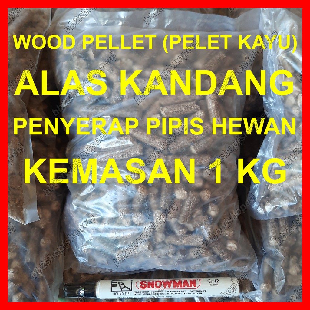 Jual WOOD PELLET PELET 1 KG 100% ORGANIC SERBUK KAYU ALAS KANDANG ...