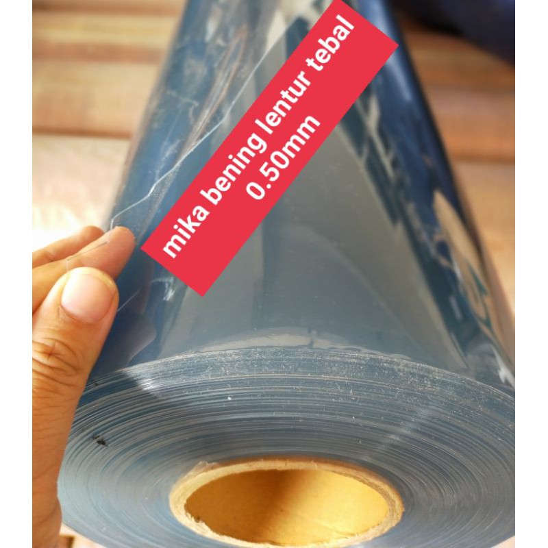 Jual Plastik PVC Curtain Mika bening tebal lentur tebal 0.5mm lebar 120cm dijual per meter ...