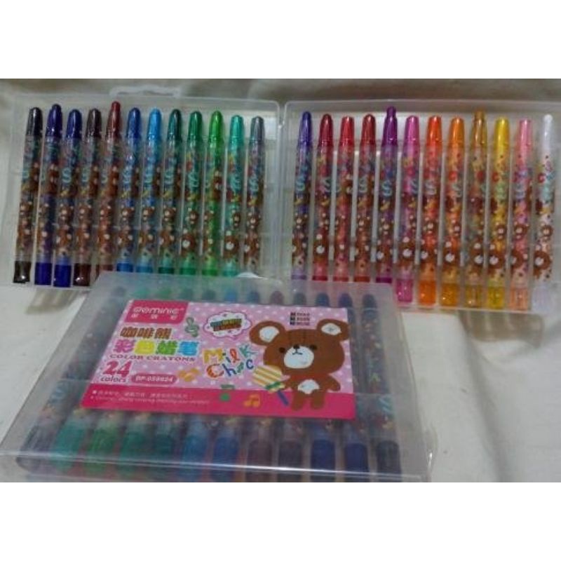 Jual CRAYONS PUTAR KRAYON CRAYON PUTAR DOMINIC ISI 24 MURAH | Shopee ...