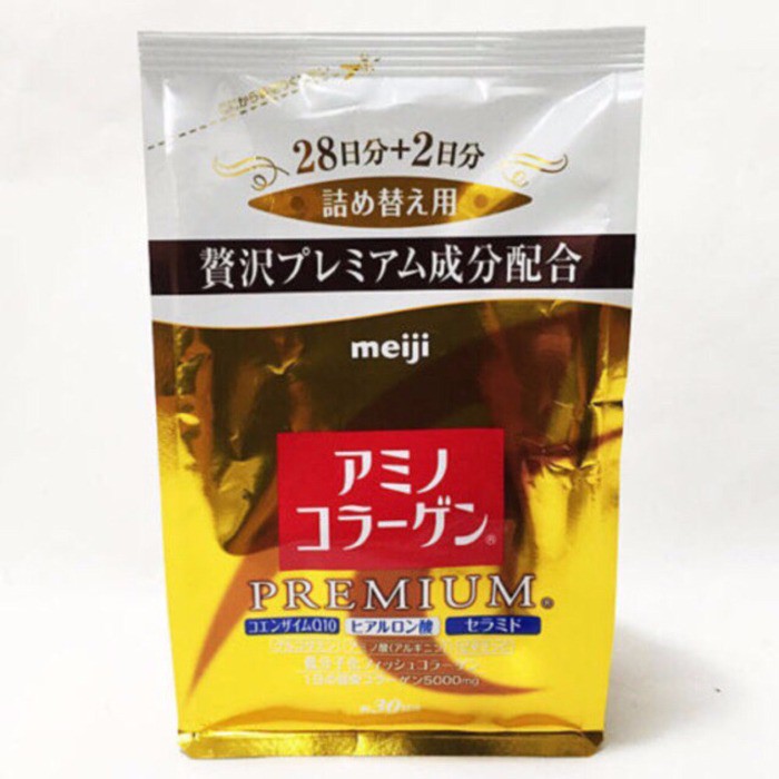 Jual Meiji Amino Collagen Premium Gold Refill 214gr Original Japan Jepang | Shopee Indonesia