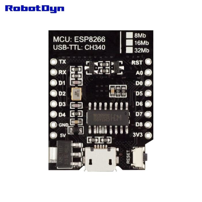 Jual New ESP8266 Wemos D1 Mini 32Mb Flash Extra memory Wifi Dev Board ...