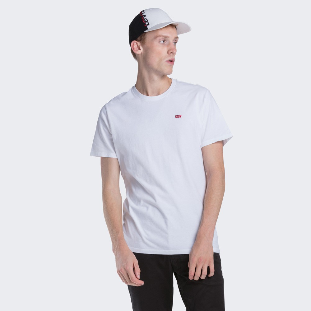 Jual Levi's Ss Original Hm Tee Cotton + Patch White Embroidery (56605 ...