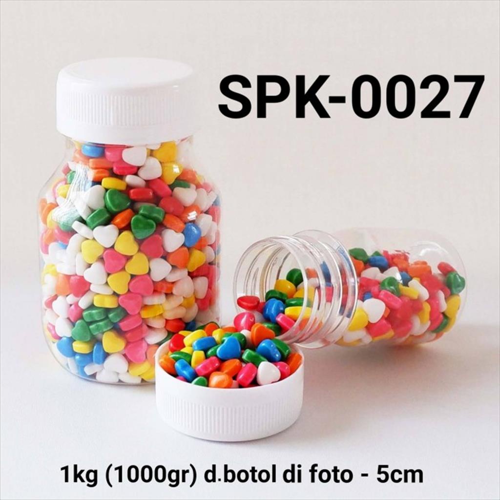 Jual SPK-0027 Sprinkles sprinkle sprinkel 1kg 1 kg kilo hati warna ...