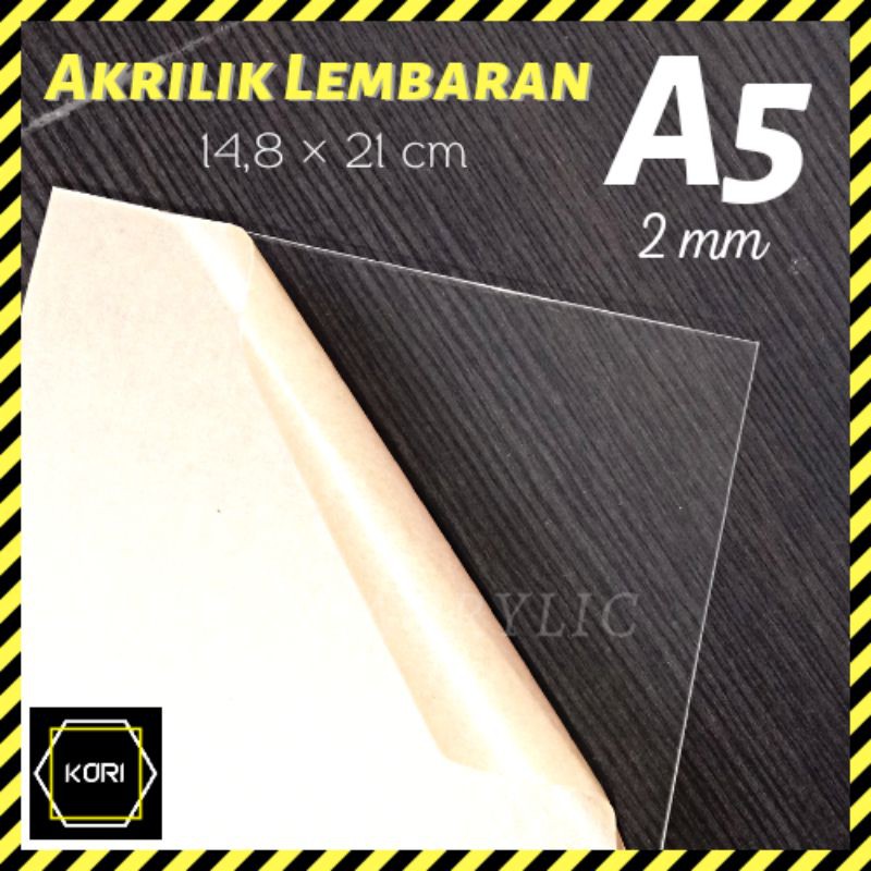 Jual Akrilik Lembaran A5 2 mm Bening MARGA CIPTA | Akrilik A5 Bening ...